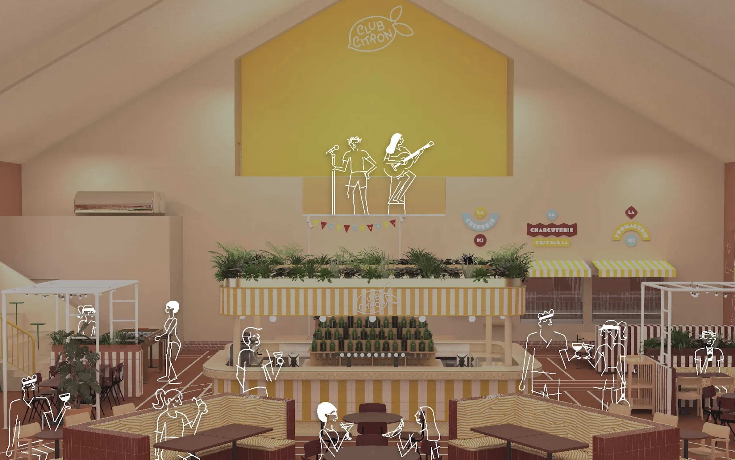 Intégration audiovisuelle à Club Citron route de Lorient - I.S.A Rennes